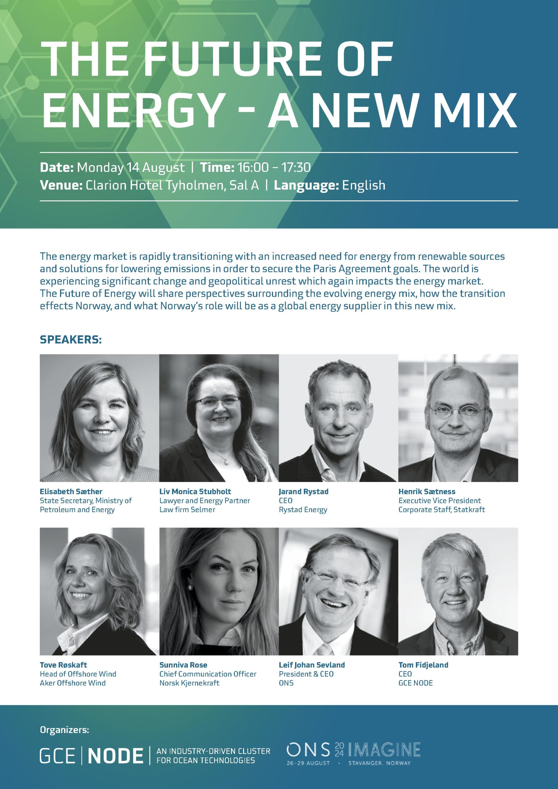 The Future of Energy – A New Mix – Arendalsuka 2023