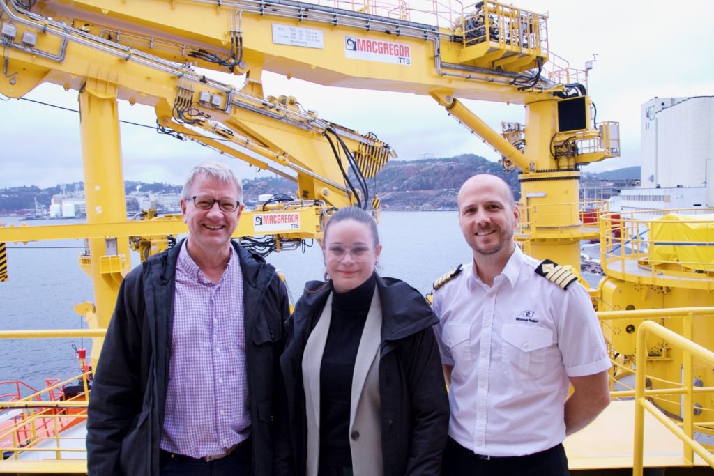 Newbuild offshore wind service operation vessel visited Kristiansand