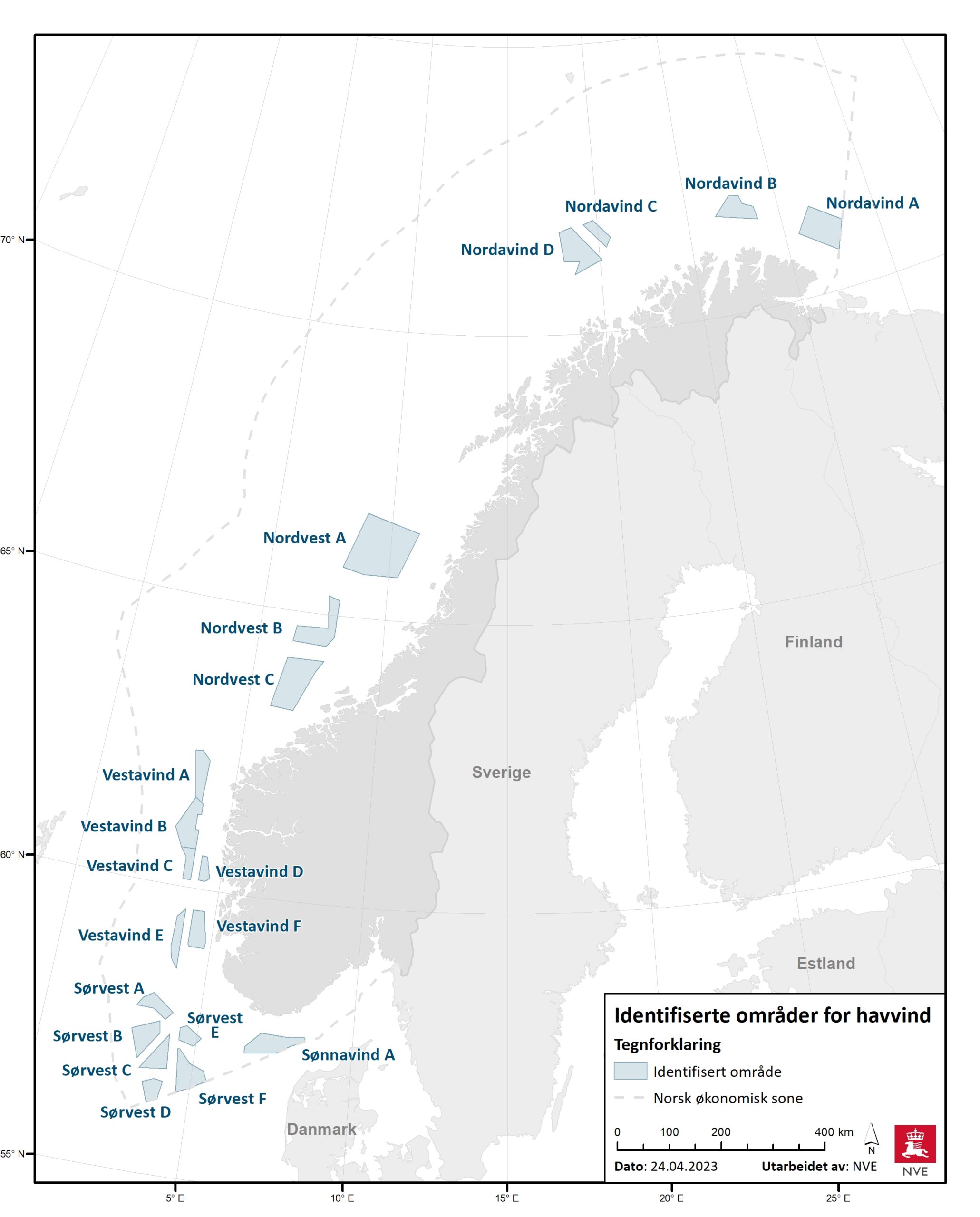 20 new areas for offshore wind identified